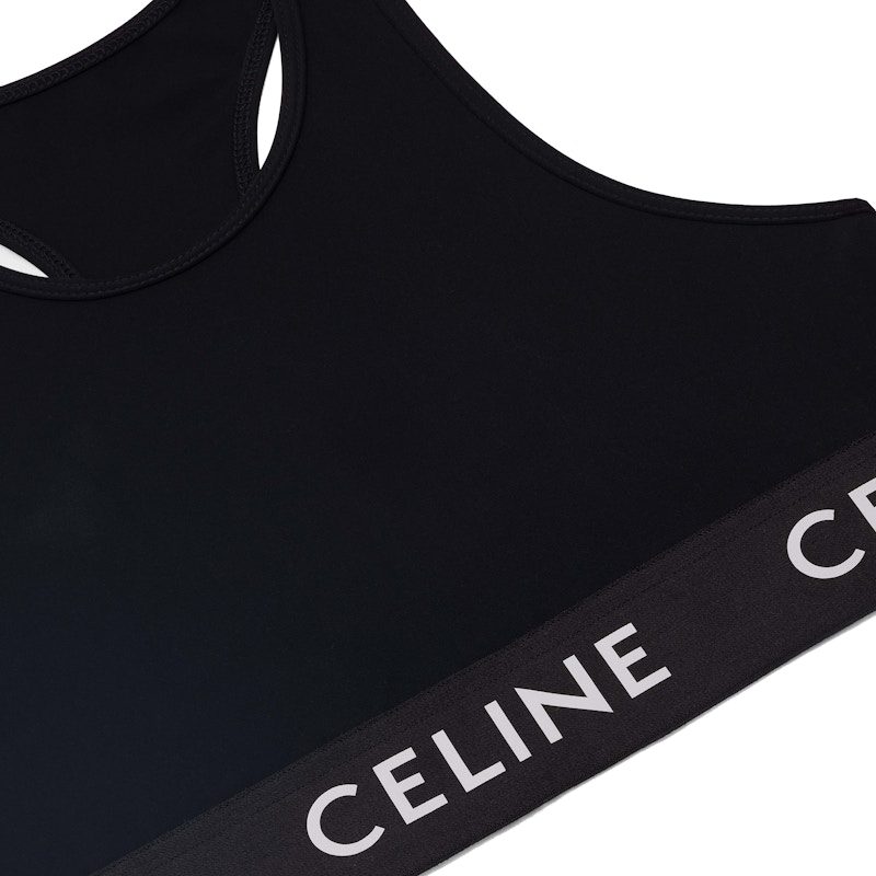 Celine Technical Jersey Bra Black - US