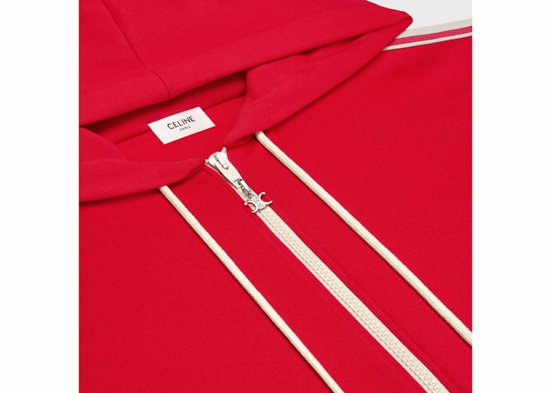 Celine Tracksuit Jacket with Celine Embroidery in Double Face Jersey ...