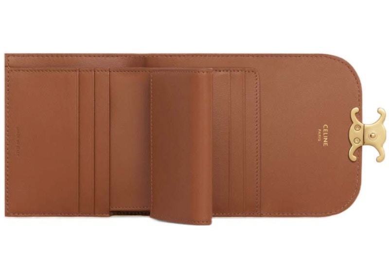 Celine Triomphe Canvas Small Flap Wallet White in Canvas - US