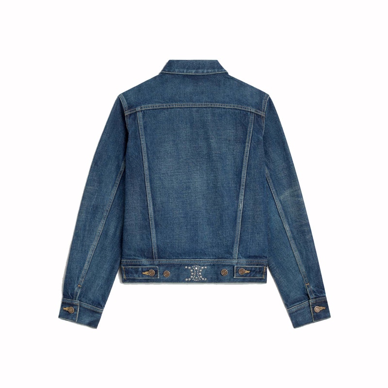 Celine Trucker Denim Jacket Clean Dark Union Wash - US