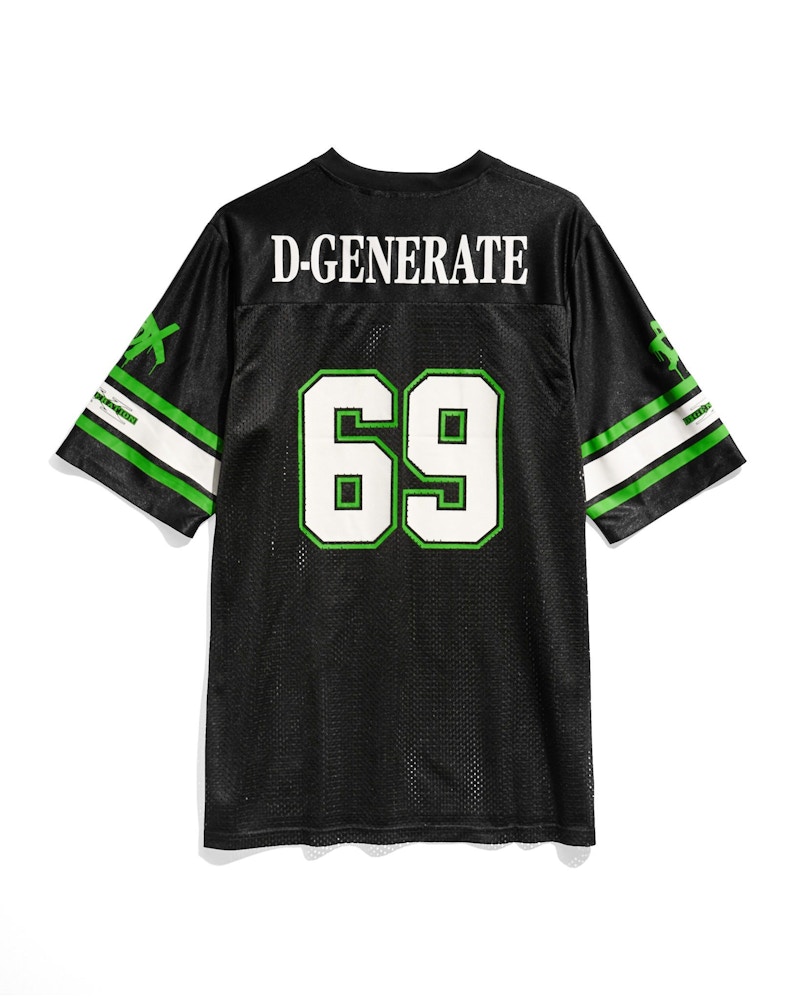 Chalk Line D-Generation X DX 69 Black Football Jersey Black/Green Men's ...