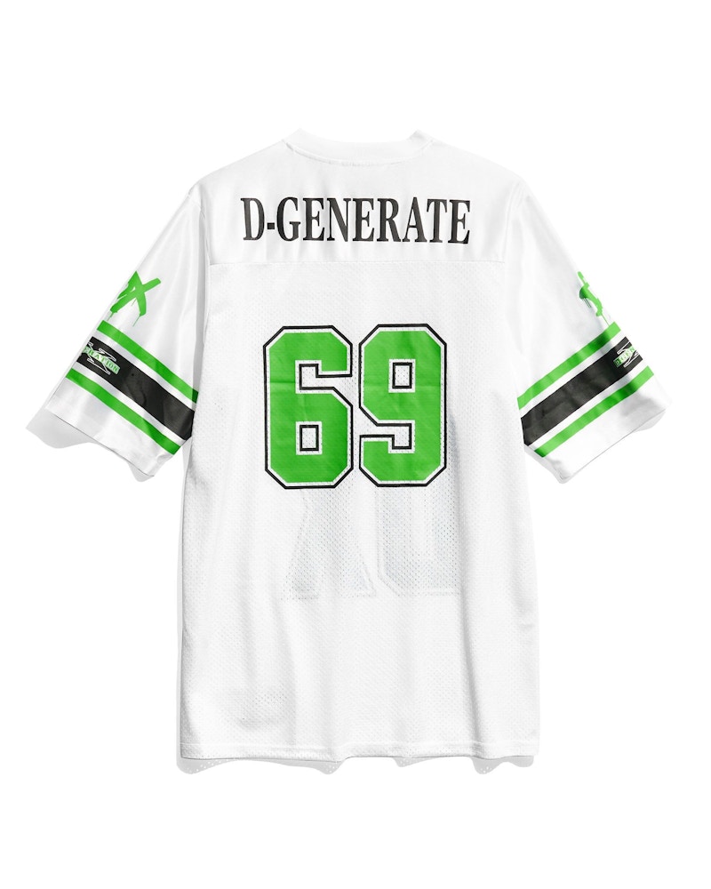 Chalk Line D-Generation X DX 69 White Football Jersey White/Green Men's ...