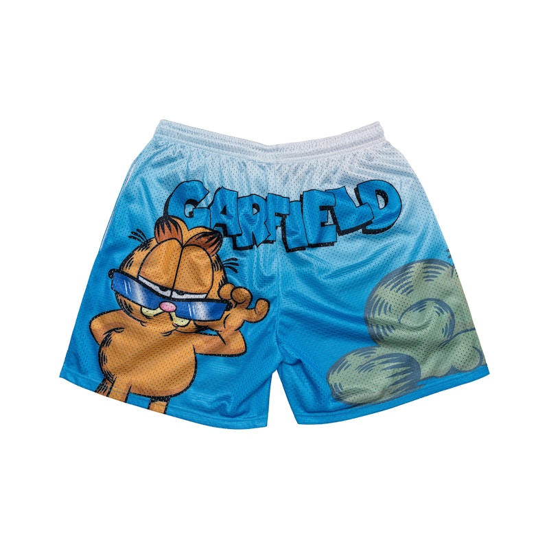 Chalk Line Garfield Retro Fanimation Shorts Blue Men's - US
