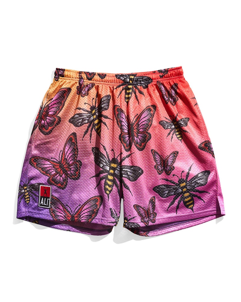 Chalk Line Muhammad Ali Butterflies and Bees Retro Shorts Multi Men's ...