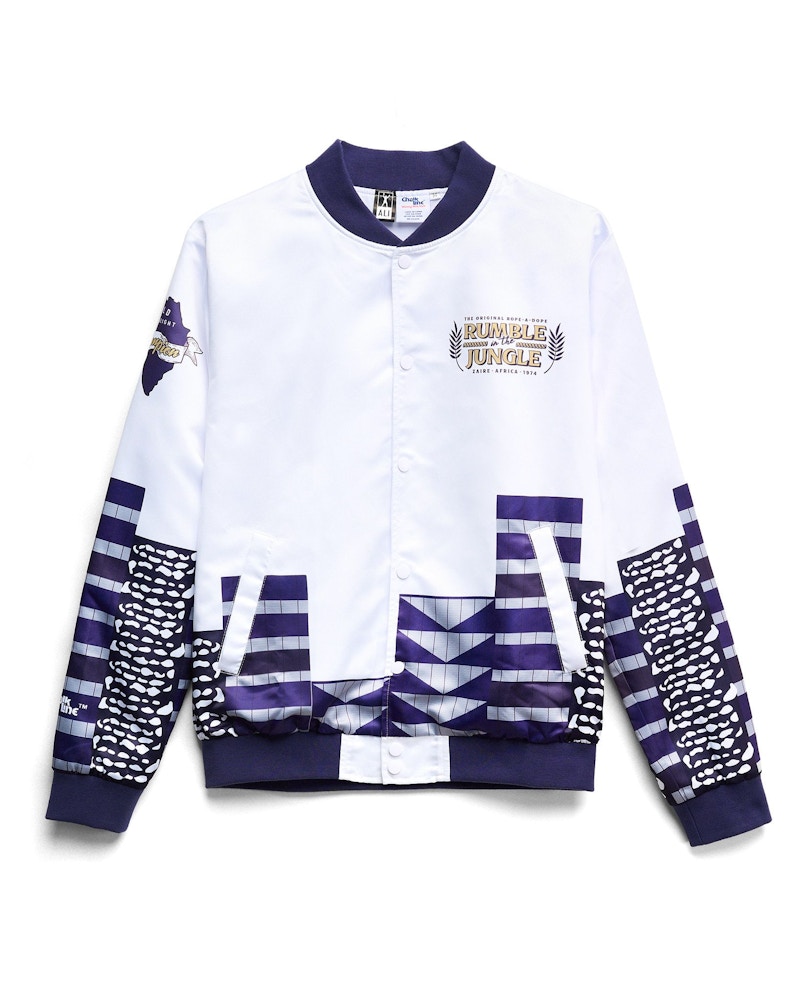 Chalk Line Muhammad Ali Rumble in the Jungle Satin Jacket Multi Men's ...