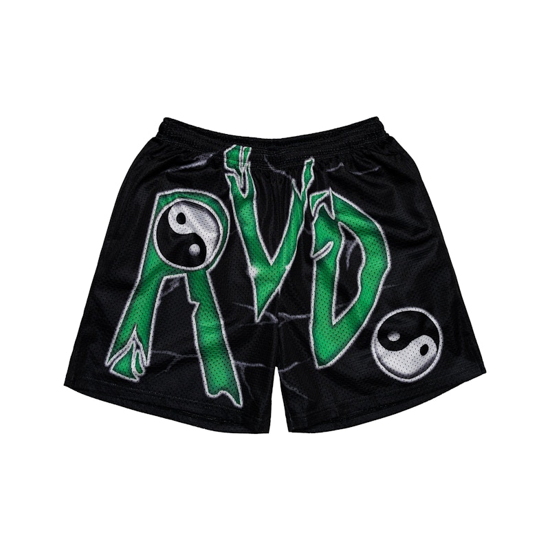 Chalk Line RVD Black & Green Yin Yang Shorts Black Men's - US