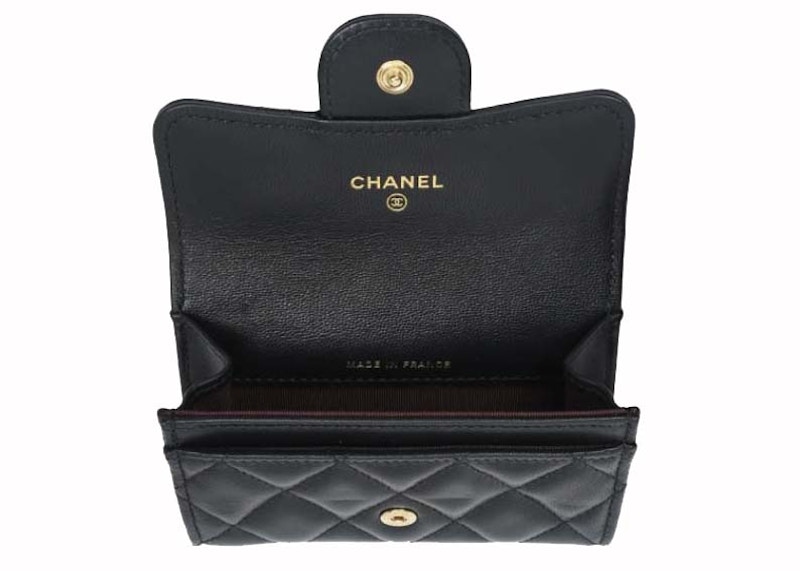 Chanel Classic Card Holder Black (AP0214) in Lambskin with Gold-tone - US