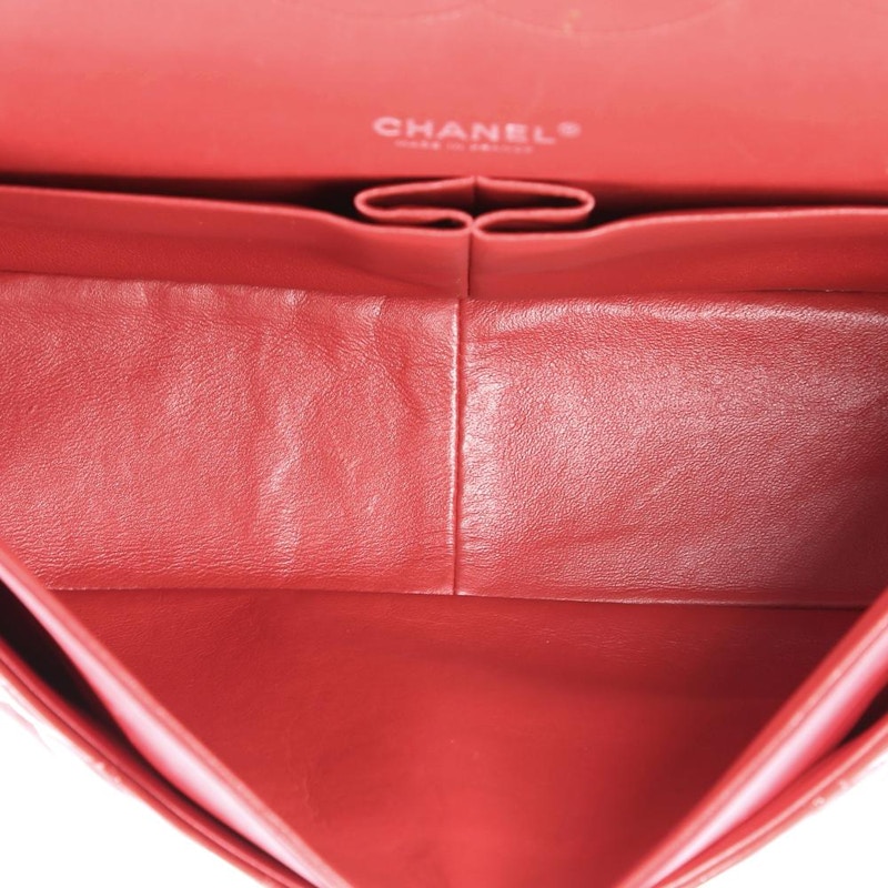 Chanel Classic Double Flap Quilted Maxi Red