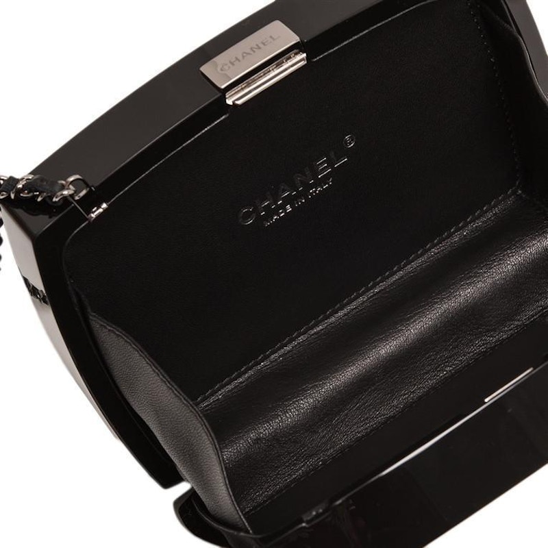 Chanel Compact Powder Minaudiere Plexiglass Black - US