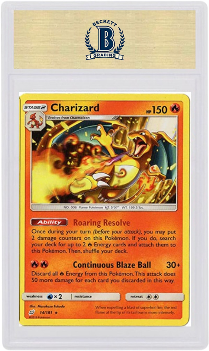 Charizard 2019 Pokemon TCG Sun & Moon Team Up #14/181 (PSA or BGS ...