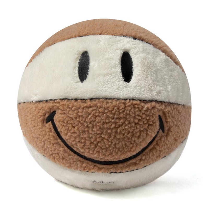 Chinatown Market Smiley Plush Basketball Brown/White