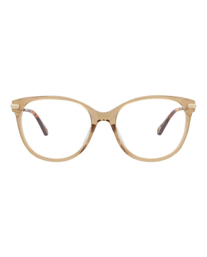 Chloe Cat Eye-Frame Bio Acetate Optical Frames Brown Gold Transparent ...