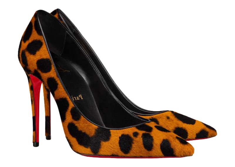 Christian Louboutin Kate 100mm Pump Leopard Pony Skin - 3220763T593 - US