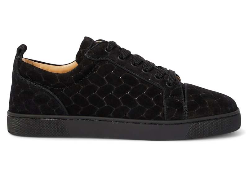 Christian Louboutin Louis Junior Orlato Flat Black Men's - 1240639 BK01 ...
