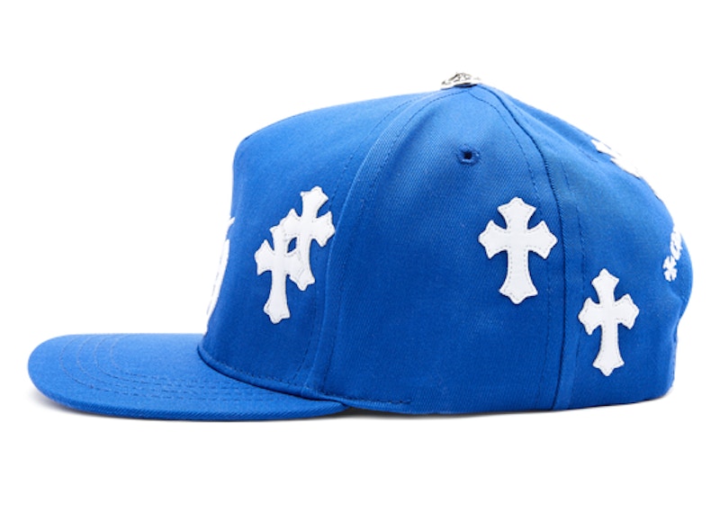 Chrome Hearts Cross Patch Baseball Hat Blue - US