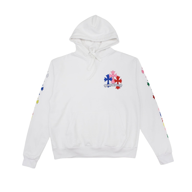 Chrome Hearts Multi Color Cross Hoodie White Men's - US