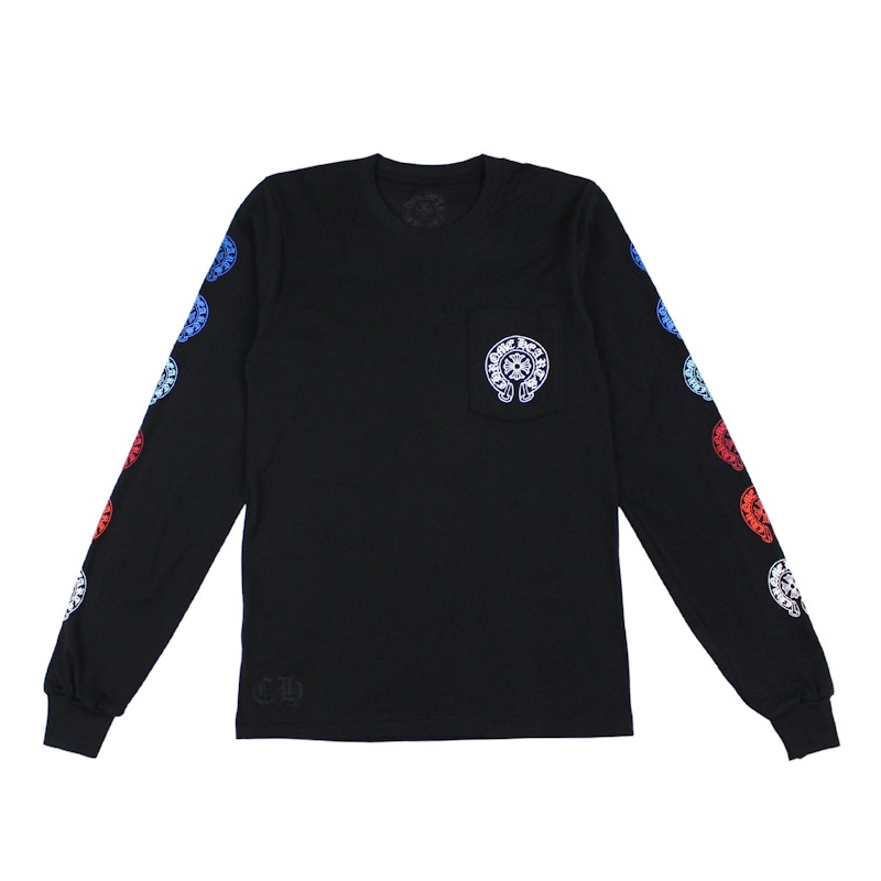Chrome Hearts Multi Color Horse Shoe L/S T-shirt Black Men's - US