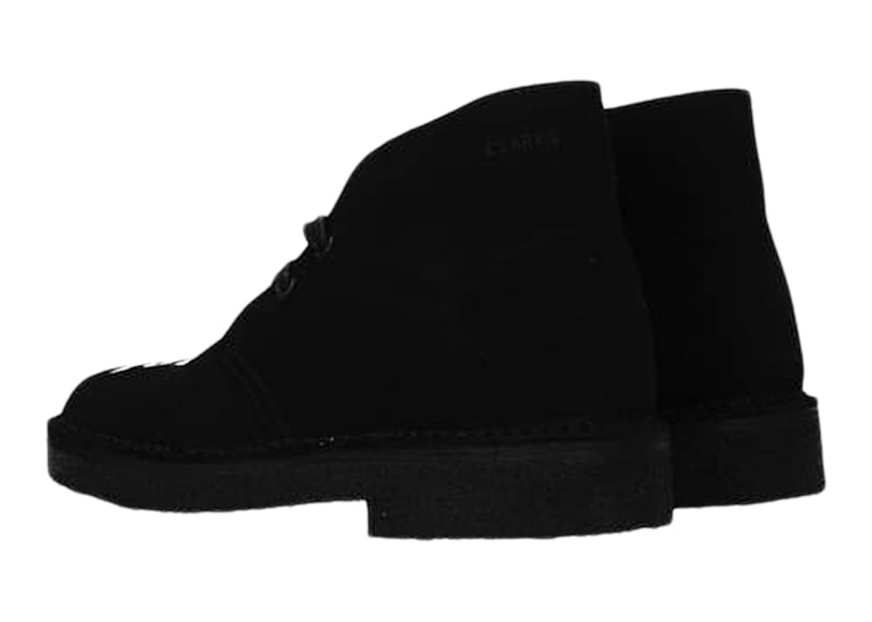 Clarks Originals Desert Boot Palm Angels Logo Black White (Women's ...