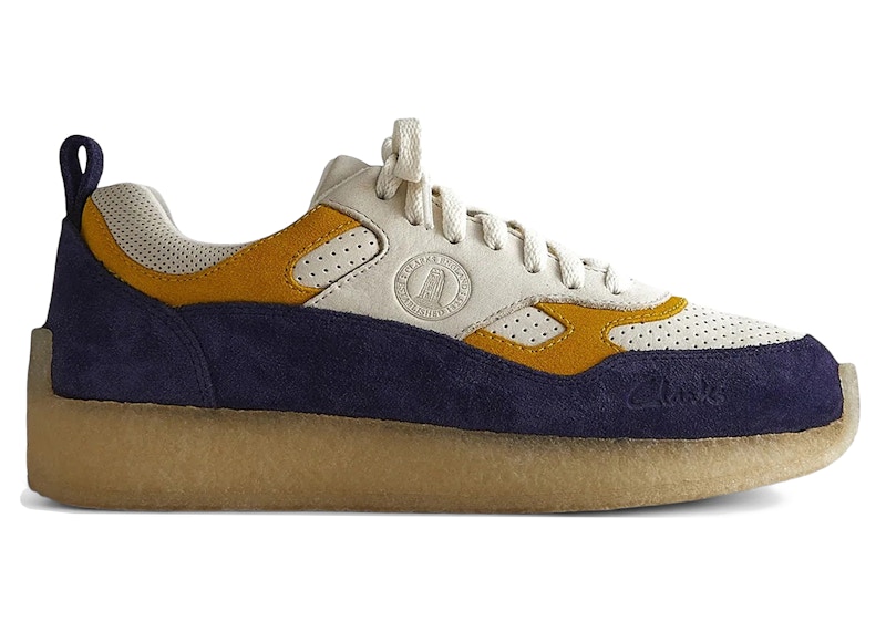 Clarks Originals Lockhill Ronnie Fieg Kith Blue Yellow Suede Men's ...