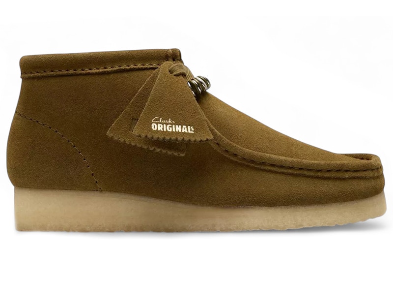 Clarks Originals Wallabee Boot Green Suede (Women's) - 26182801 - US