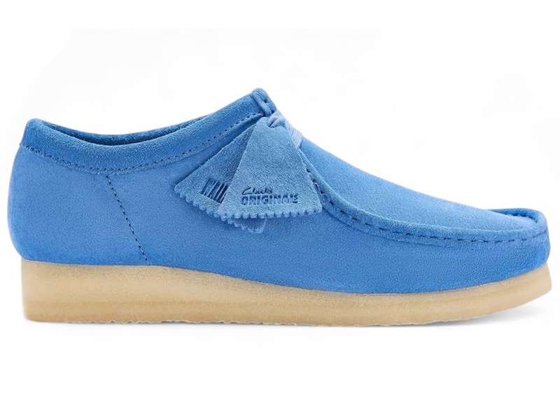 Clarks Originals Wallabee Vibrant Blue Suede Men's - 26183800 - US