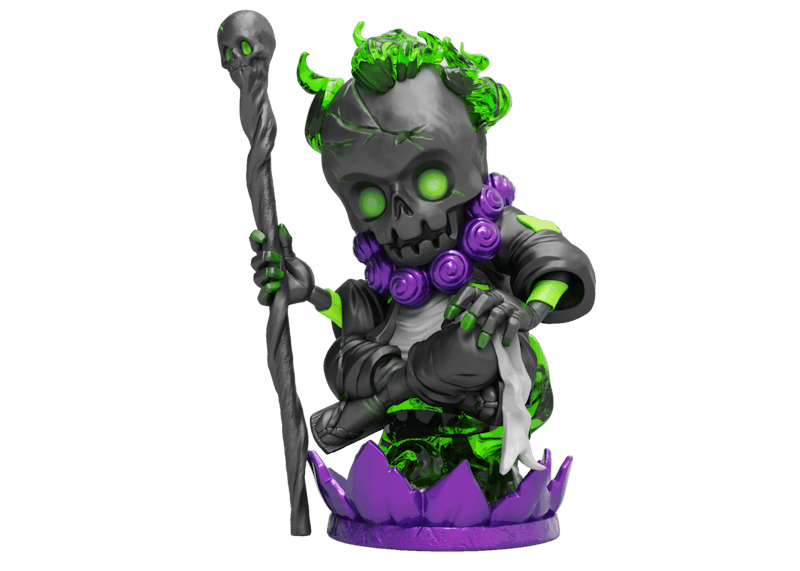 Clogtwo Mighty Jaxx Hell Lotus: Reincarnation (Toxic Edition) Figure - KR