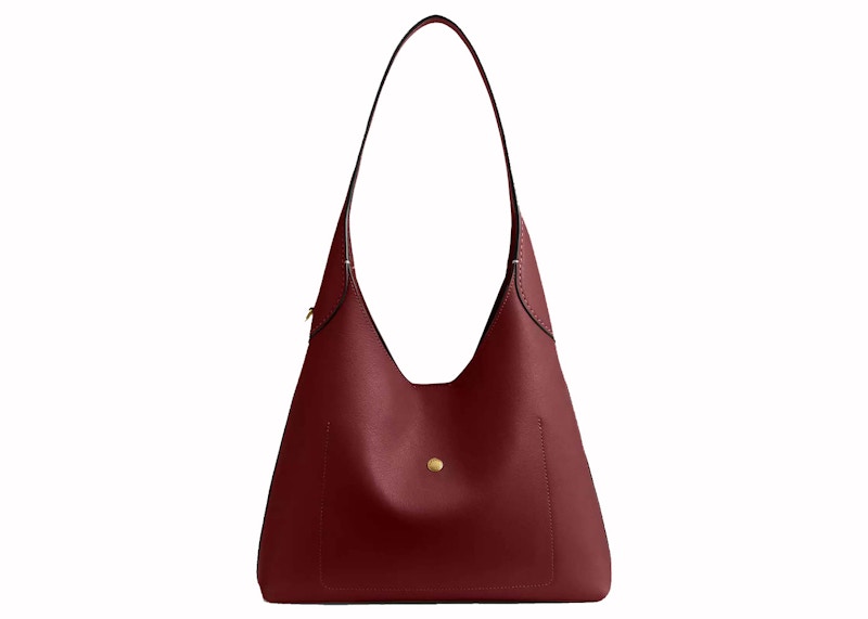 Coach Brooklyn Shoulder Bag 28 Smooth Leather/Brass/Dark Ruby in ...