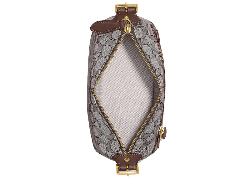 Coach Demi Bag In Signature Jacquard Brass/Oak Maple in Jacquard ...