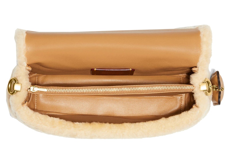 Coach Pillow Tabby 26 Shoulder Bag Shearling Warm Neutral in Shearling ...