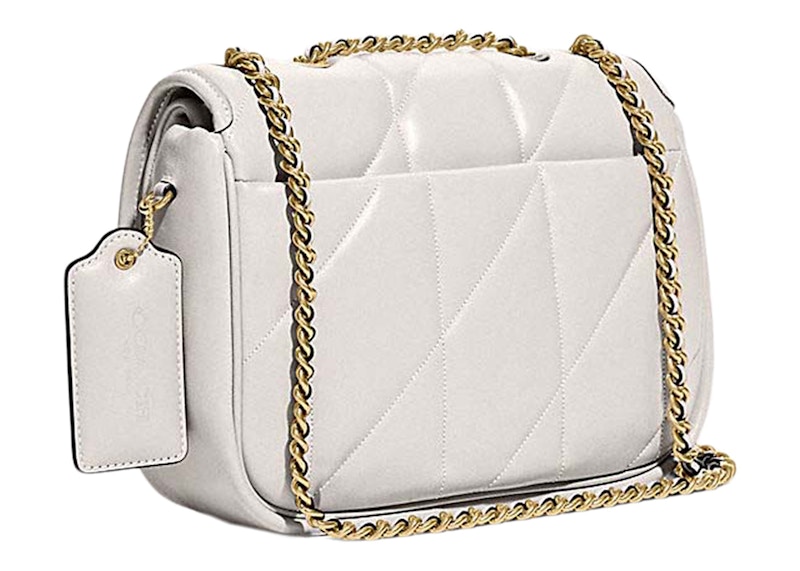Coach Shoulder Bag with Quilting Pillow Madison Chalk in Leather with ...