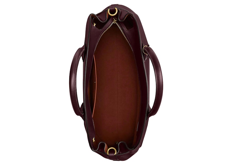 Coach Soft Empire Carryall Bag 48 Brass/Merlot in Leather with Gold ...