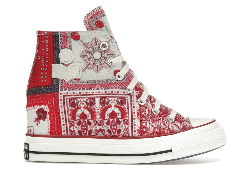 Converse Chuck 70 Internal Wedge Hi Isabel Marant Vanilla Ice Red ...