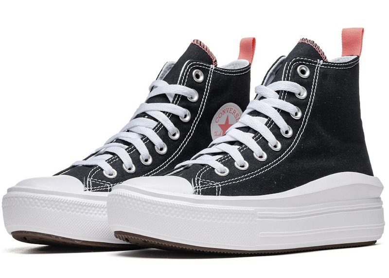Converse Chuck Taylor All Star Move Platform Black Pink Salt (GS) Kids ...
