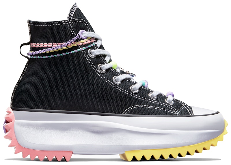 Converse Run Star Hike Platform Hi Embroidered Bracelet Black (Women's ...