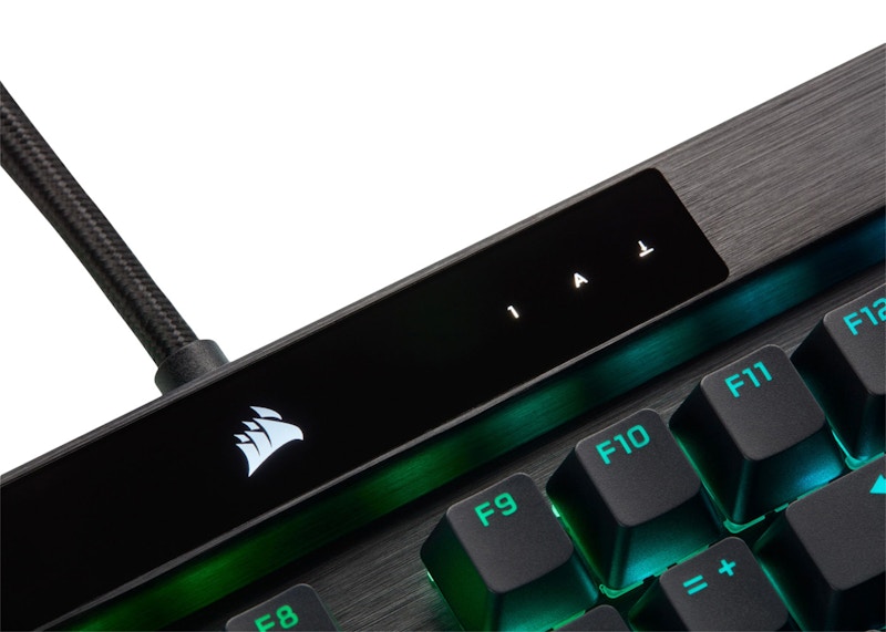Corsair K100 RGB Wired Gaming Optical-Mechanical OPX Switch Keyboard ...