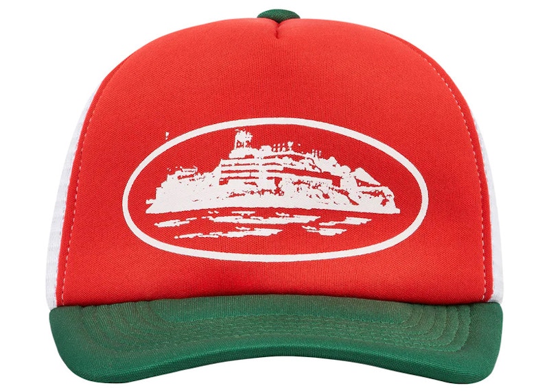 Corteiz Alcatraz Trucker Hat Red/Green - FW23 - US