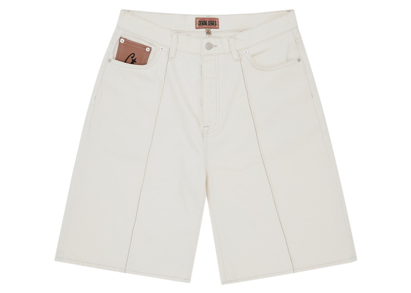 Corteiz C-Star Denim Jorts Natural Men's - SS24 - US