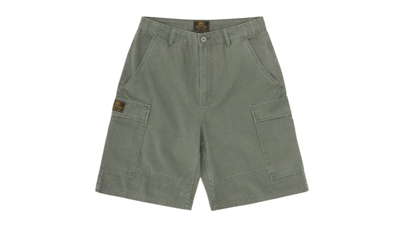 Corteiz Guerillaz Cargo Short Olive Men's - SS26 - US