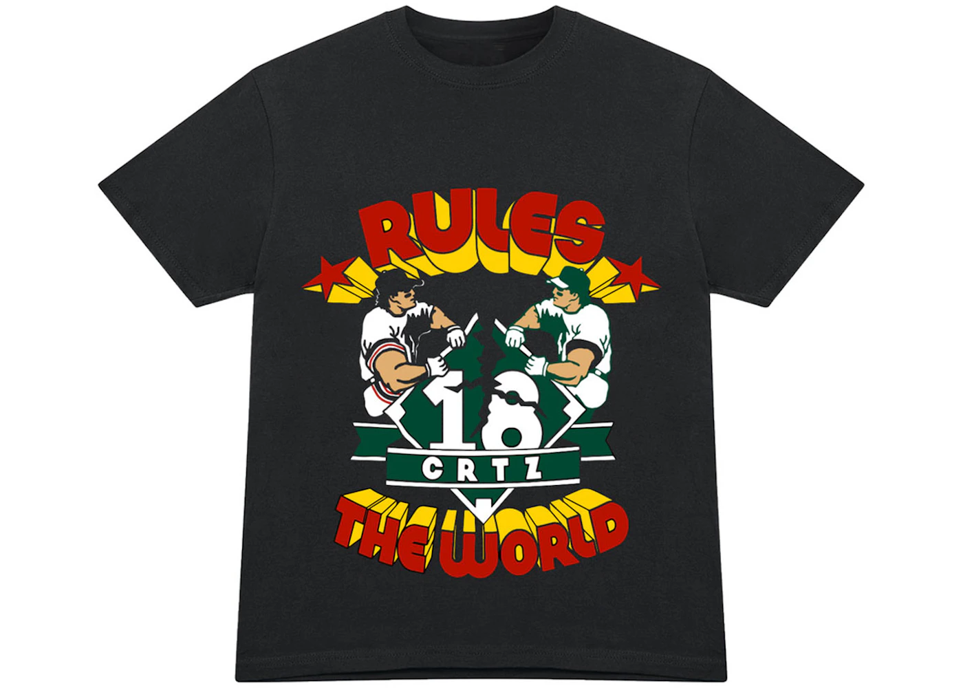 Corteiz Rtw Baseball T-Shirt Black - FW22 - CN Corteiz Rtw Baseball T-Shirt Black - FW22 - CN