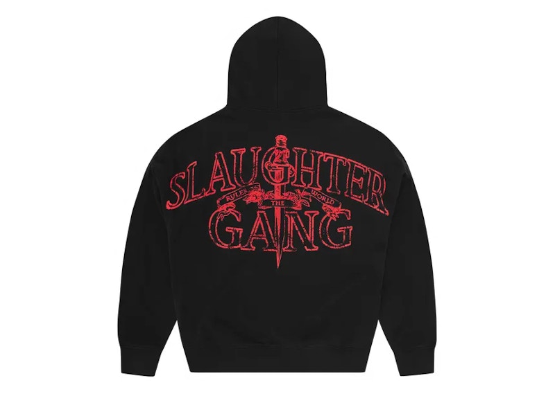 Corteiz x Slaughter Gang 21 Savage Zip Up Hoodie Black Men's - SS24 - US