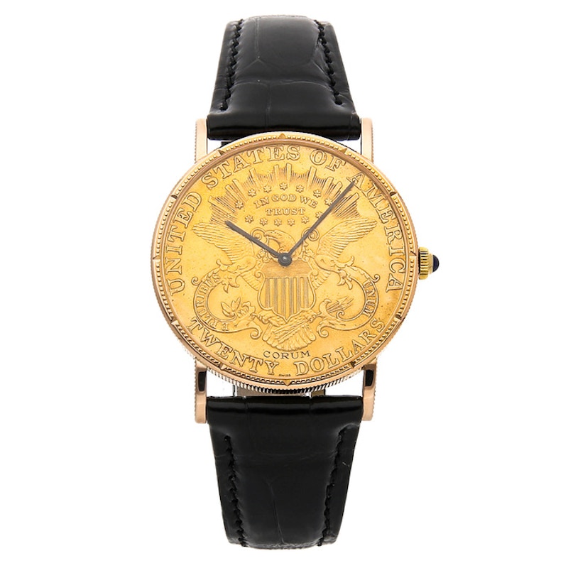 Corum Double Eagle Twenty Dollar Coin 082.355-56 36mm in Yellow Gold - GB