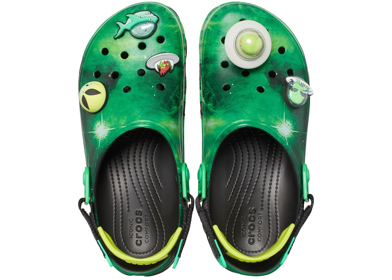 Crocs All-Terrain Clog Ron English Area 54 Green Galaxy Men's - 208137 ...