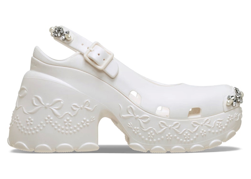 Crocs Ballerina Platform Clog Simone Rocha Oyster (Women's) - 211079 ...