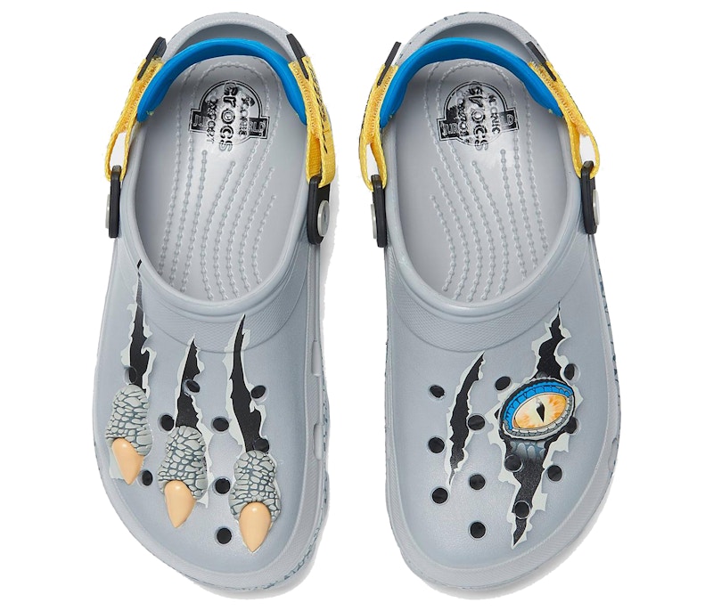 Crocs Classic All-Terrain Clog Jurassic World Slate Grey (GS) Kids ...