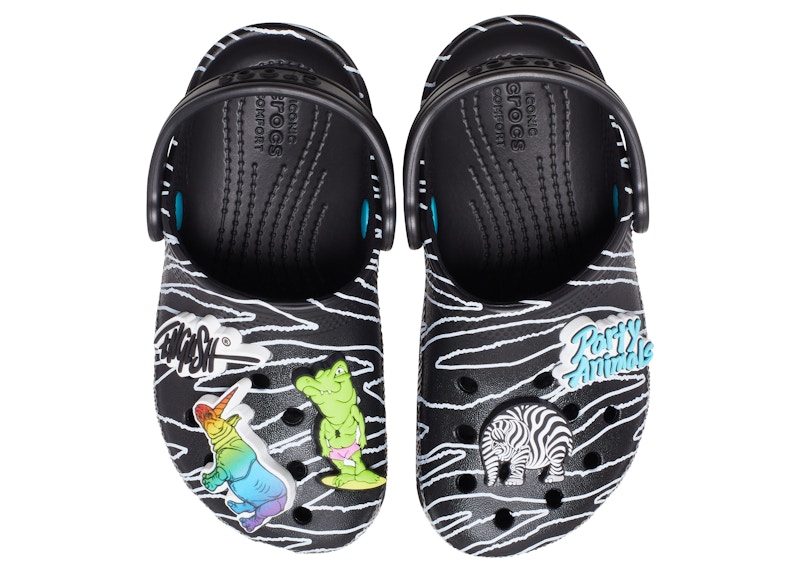 Crocs Classic Clog Ron English Party Animals Zebra Black (GS) - Sneaker