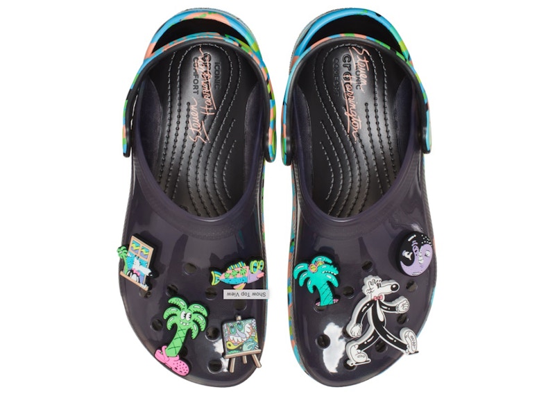 Crocs Classic Clog Steven Harrington Quickstrike Translucent (Women's ...