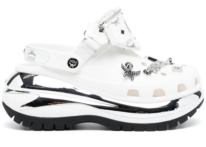 Crocs Classic Mega Crush Clog MCM Belt Bag White Men's - 209357-100 - US
