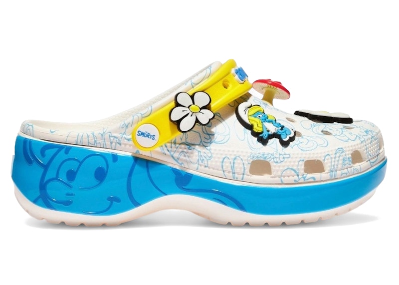 Crocs Classic Platform Clog The Smurfs (Women's) - 210822-90H - US