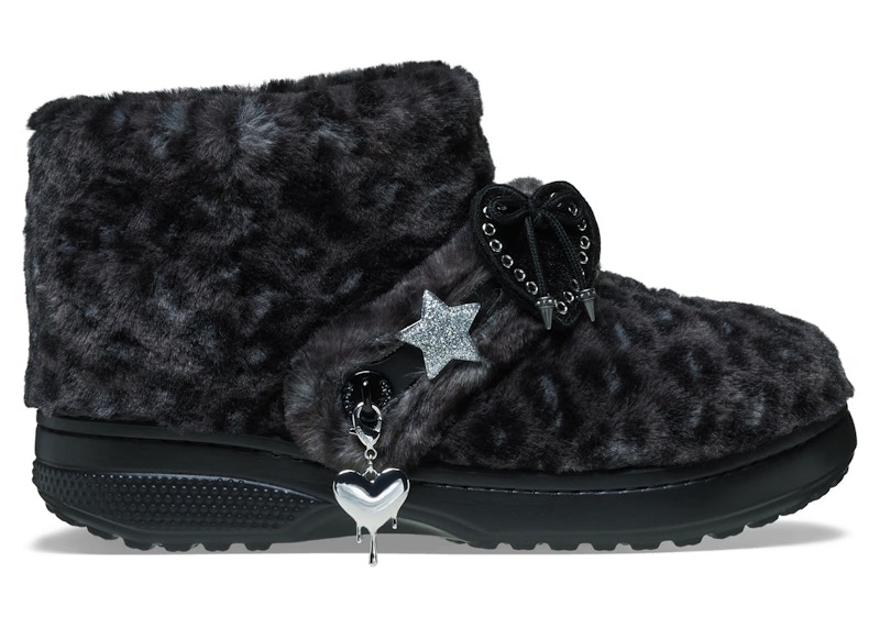 Crocs Classic Unfurgettable Boot Black Leopard Men's - 212386-0CU - US