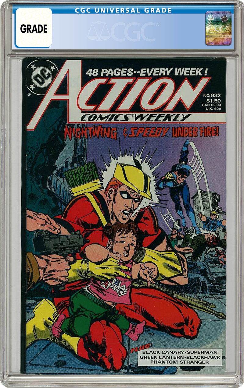 DC Action Comics #632 (Nightwing & Speedy Under Fire) Comic Book CGC ...